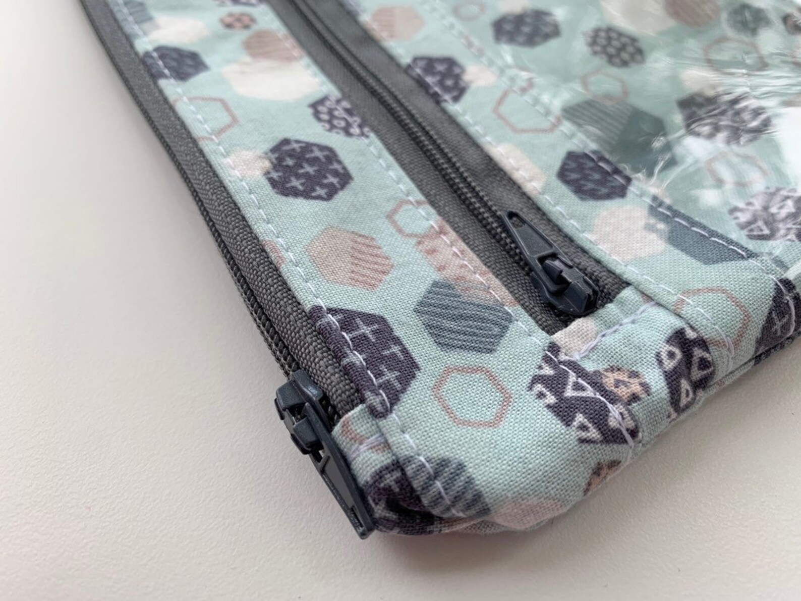 Clear Pocket Double Zipper Pouch Pattern - Etsy