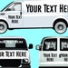 Custom Work Vehicle Decals Work Van Vinyl Lettering Stickers for ...