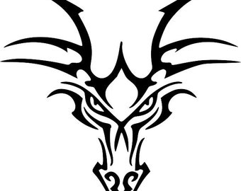 Dragon Head Decal - Etsy
