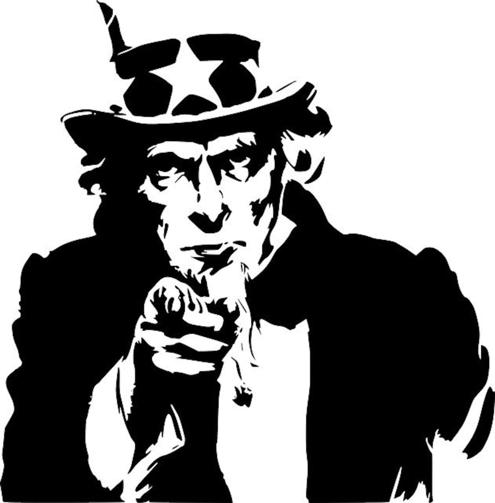 UNCLE SAM DECAL Car Vinyl Decal Sticker Custom Vinyl Decal - Etsy