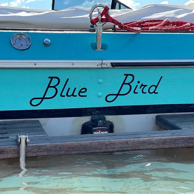 Boat Stickers, Lettering, & Registration Numbers | Custom Boat Name ...