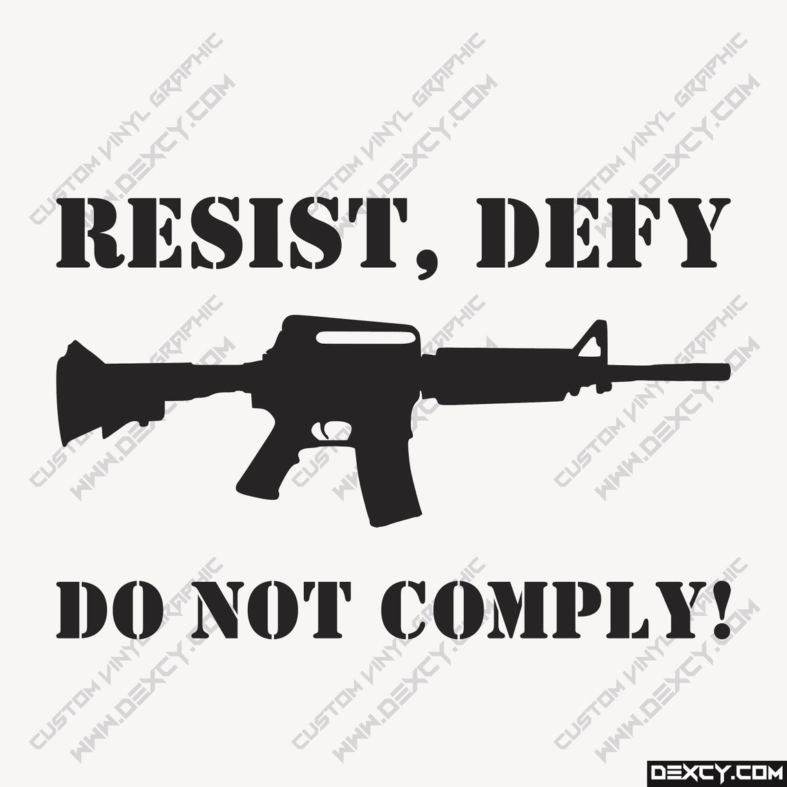 Do Not Comply Vinyl Decal Resist Defy Sticker Custom USA Anti - Etsy