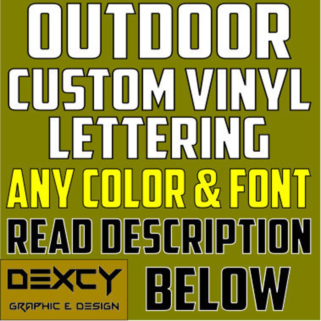 Custom Decals Vinyl Lettering Custom Vinyl Text Decals Stickers ...