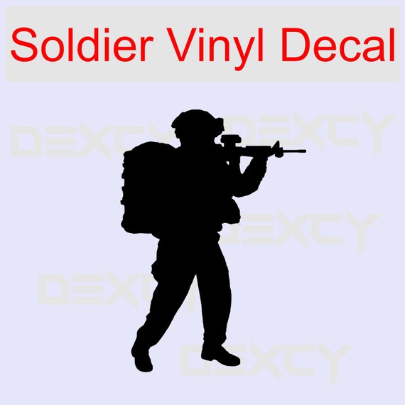 Soldier Decal Army Sticker Custom Vinyl Decal Military Decals - Etsy