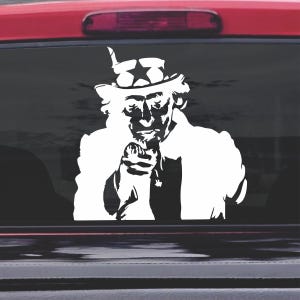 Uncle Sam - Sticker, Decal, Decor, Patriotic USA Vinyl Graphic- Wall ...