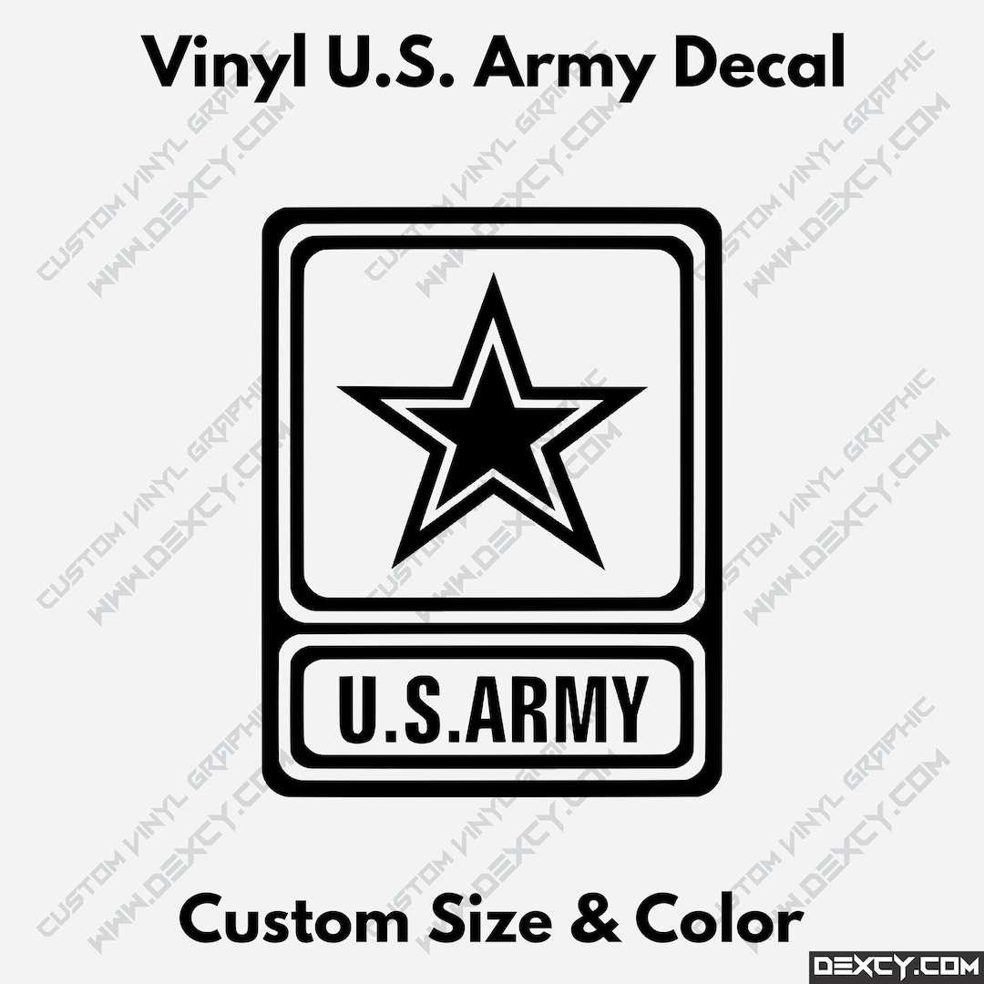 Army Decals - US Army Stickers. Military Vinyl Decal Sticker - Car ...