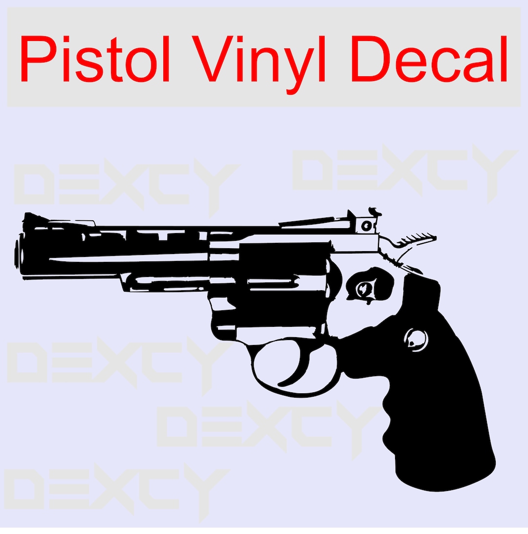 Pistola pistola pistola calcomanía pistola pegatina - Etsy España