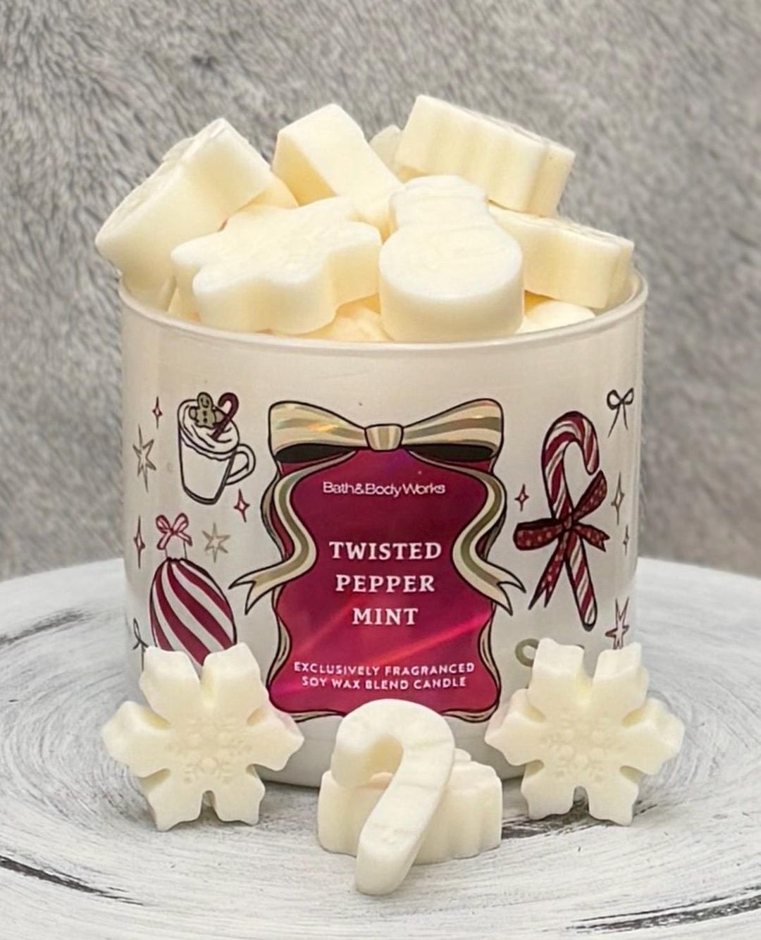 Twisted Peppermint Wax Melts: Christmas Home Fragrance - Etsy