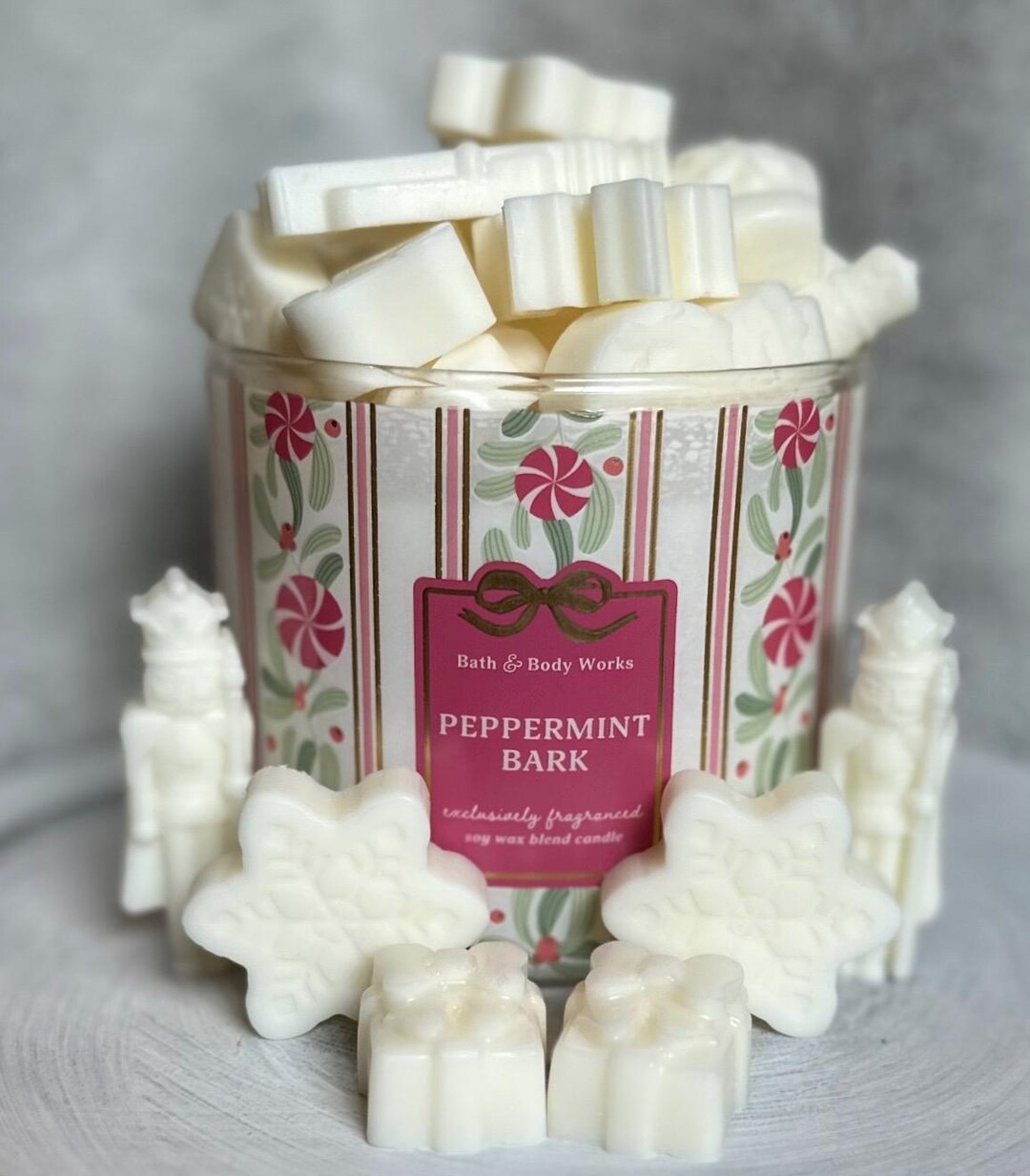 Peppermint Bark Wax Melts Handmade Bath & Body Works Upcycled, Minty ...