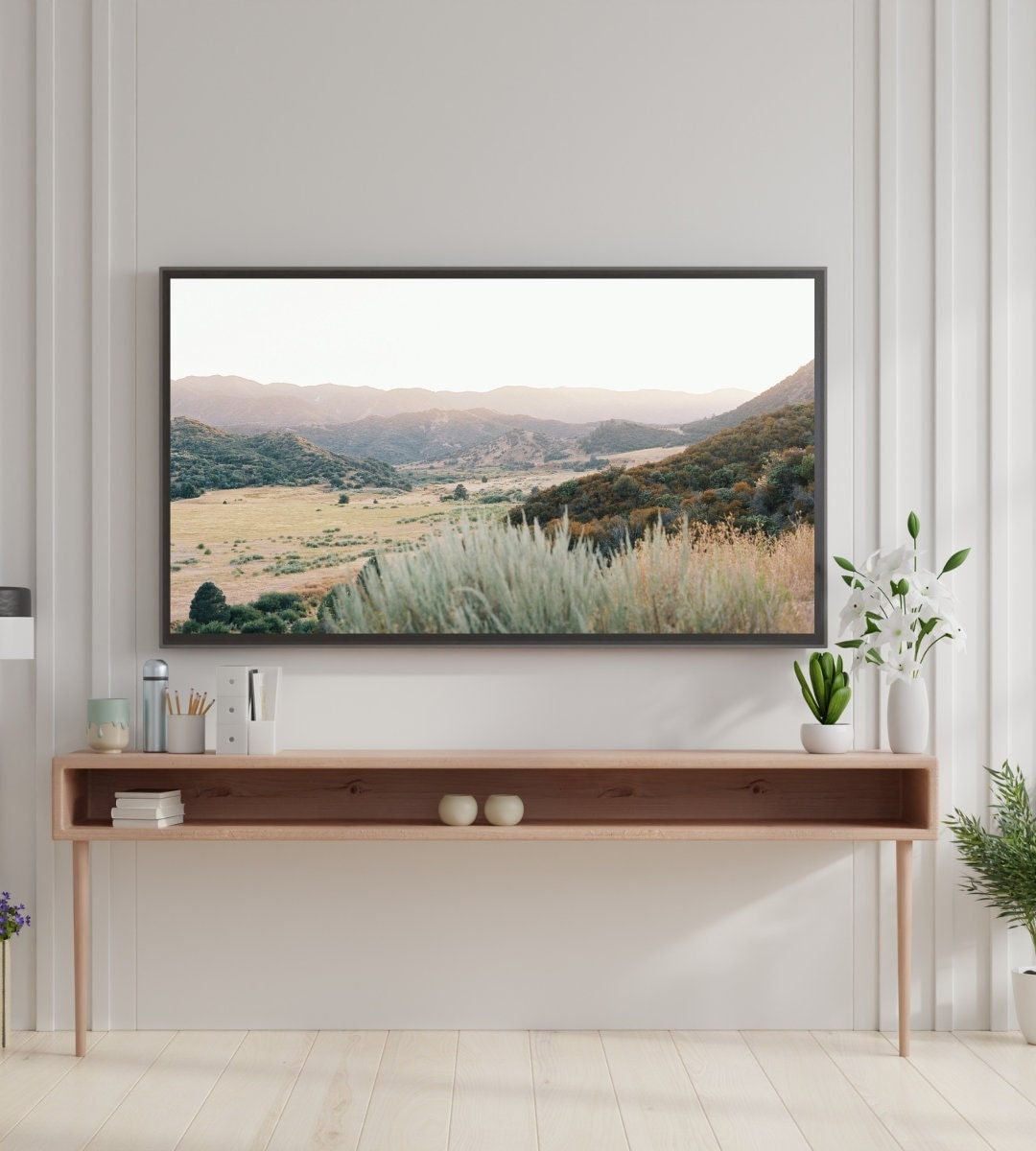 Mountain Greens TV Frame Art - Etsy