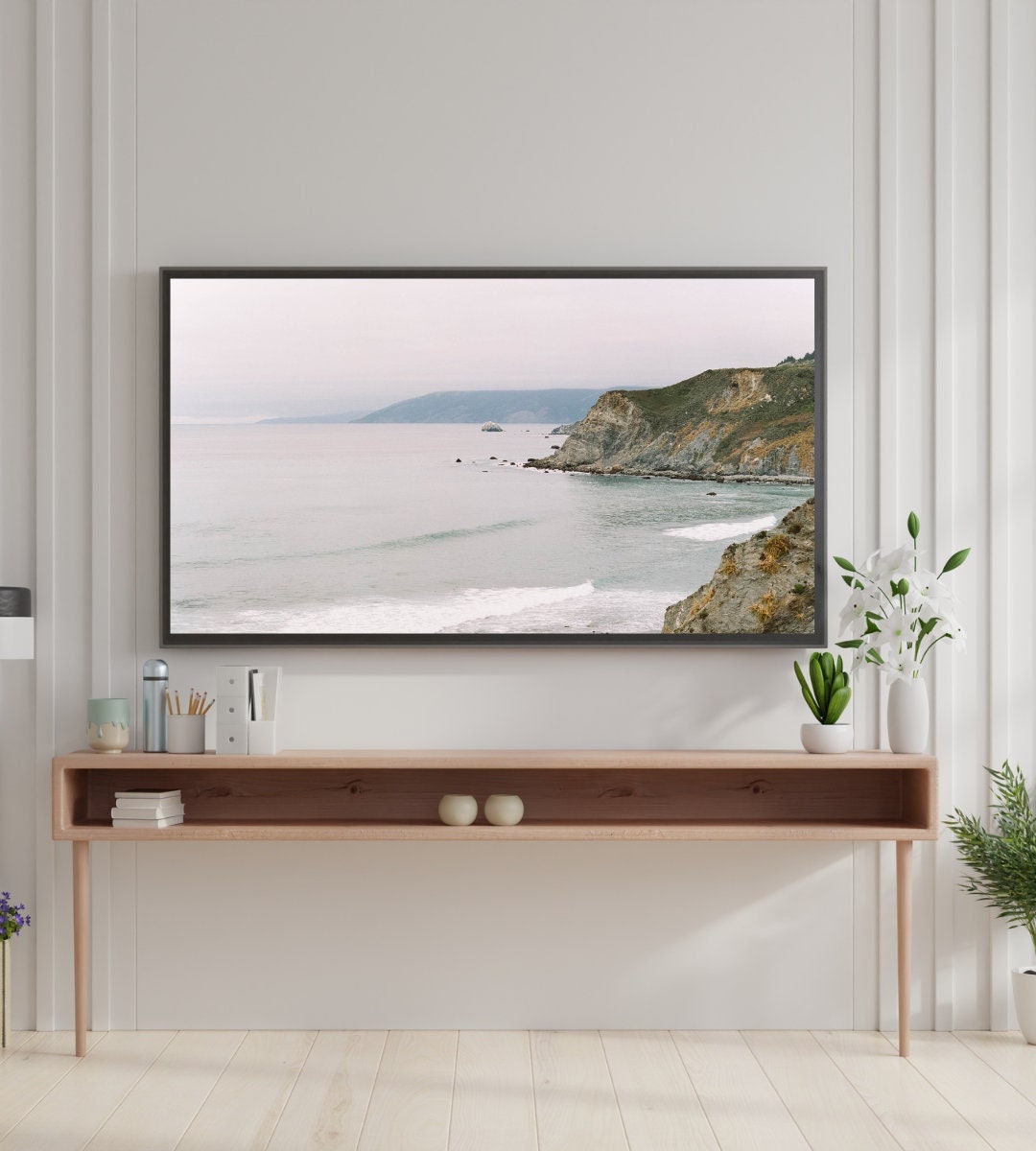 Calm Cliffs TV Frame Art - Etsy