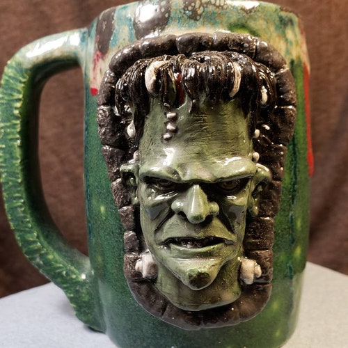 Frankenstein 16oz 3D Ceramic Coffee Mug With FREE Domestic | Etsy
