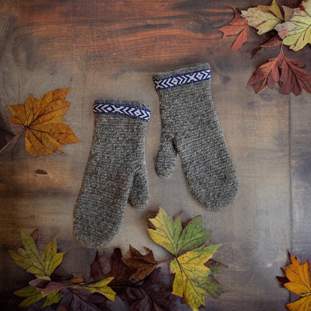 Needlebound Mittens Naalbinding Viking Mittens Viking Gift for Him Gift ...