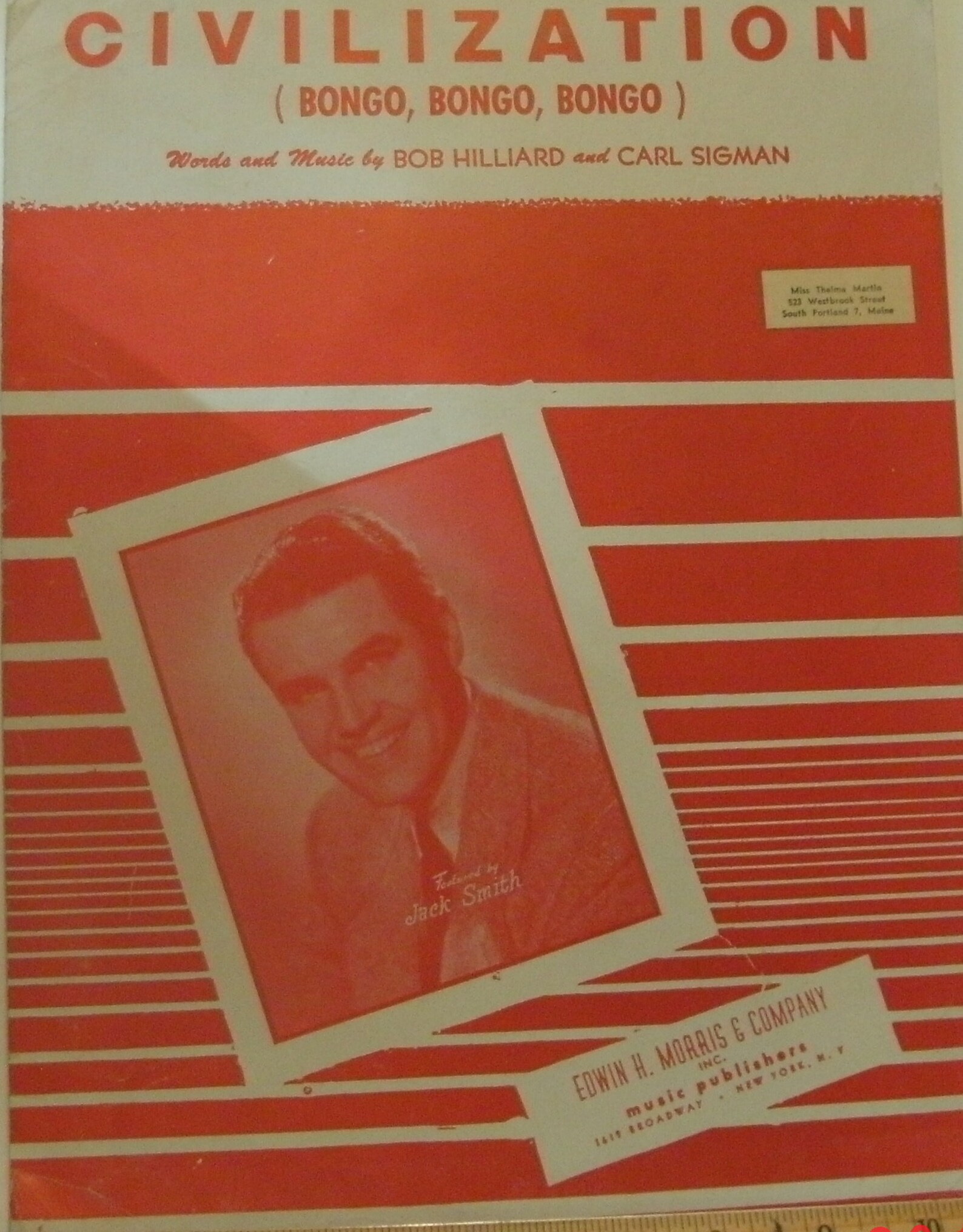 Civilization bongo Bongo Bongo Sheet Music by Bob - Etsy