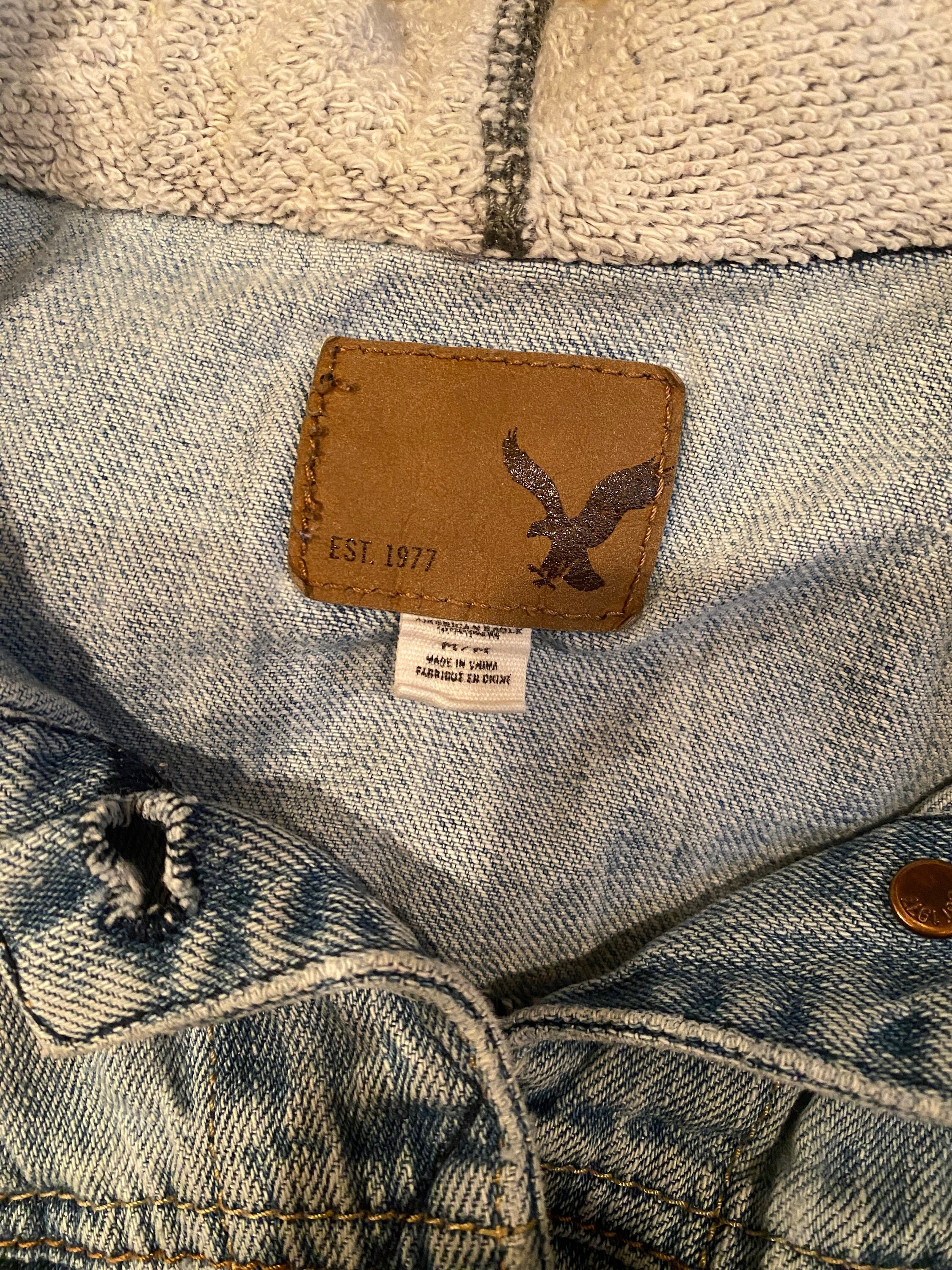 Southwestern Wool Panel and Jean Jacket, Denim and Wool Jacket - Etsy