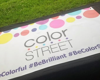 Color street banner | Etsy