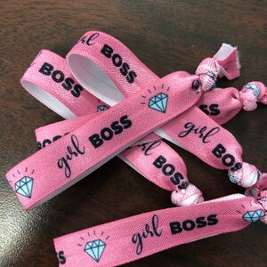 300 Custom Hair Ties /bracelets - Printed With Your Logo, Wording or ...