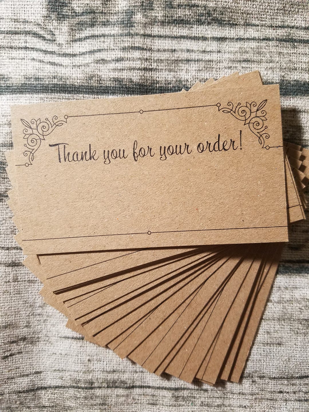 Thank You for Your Order! Cards - Cards Only - Etsy