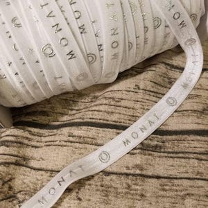 BY THE YARD- New Colors In! - Monat Inspired- Silver Printed Elastic ...