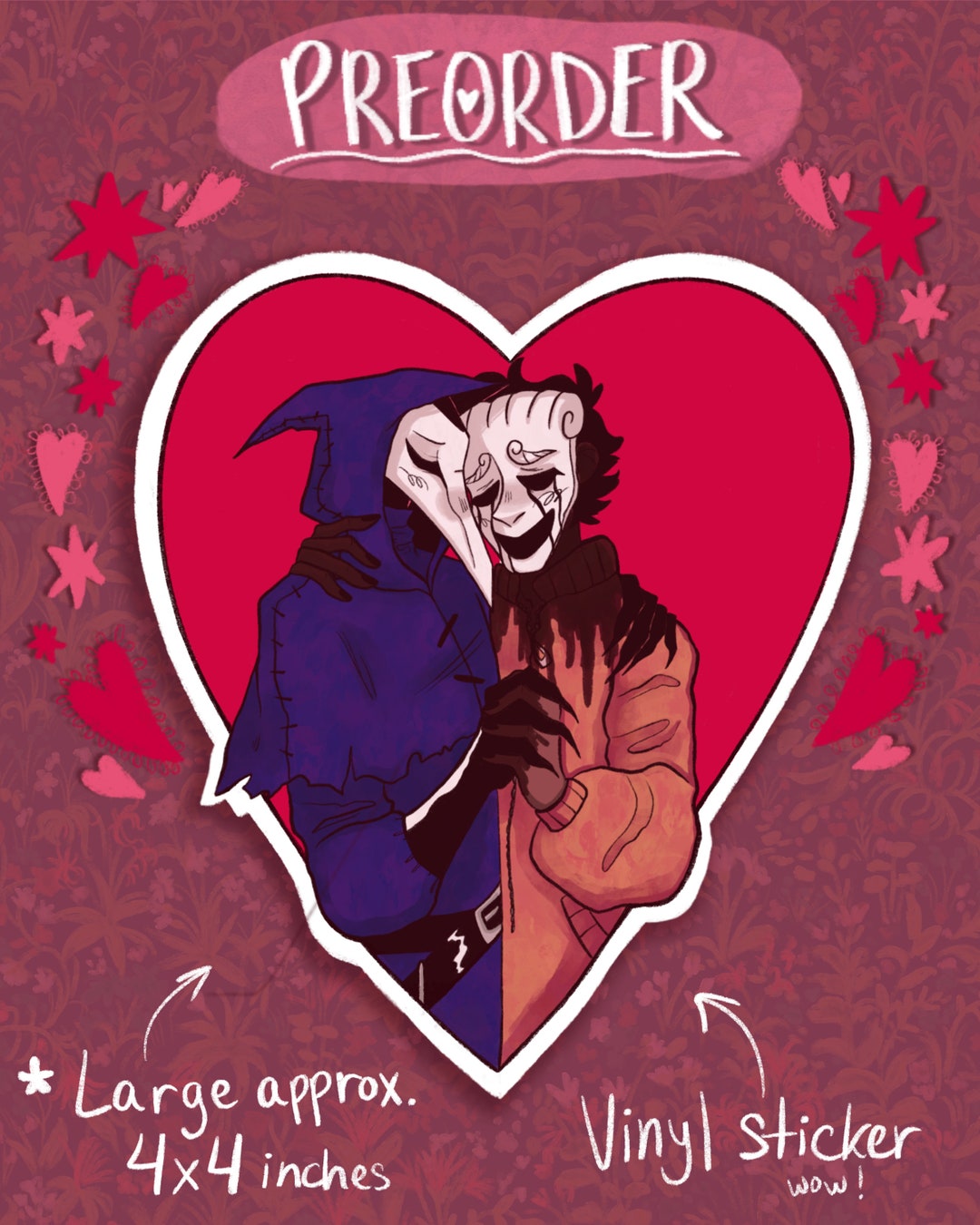 PREORDER Vinyl SCP-049/SCP-035 Valentine Stickers - Etsy