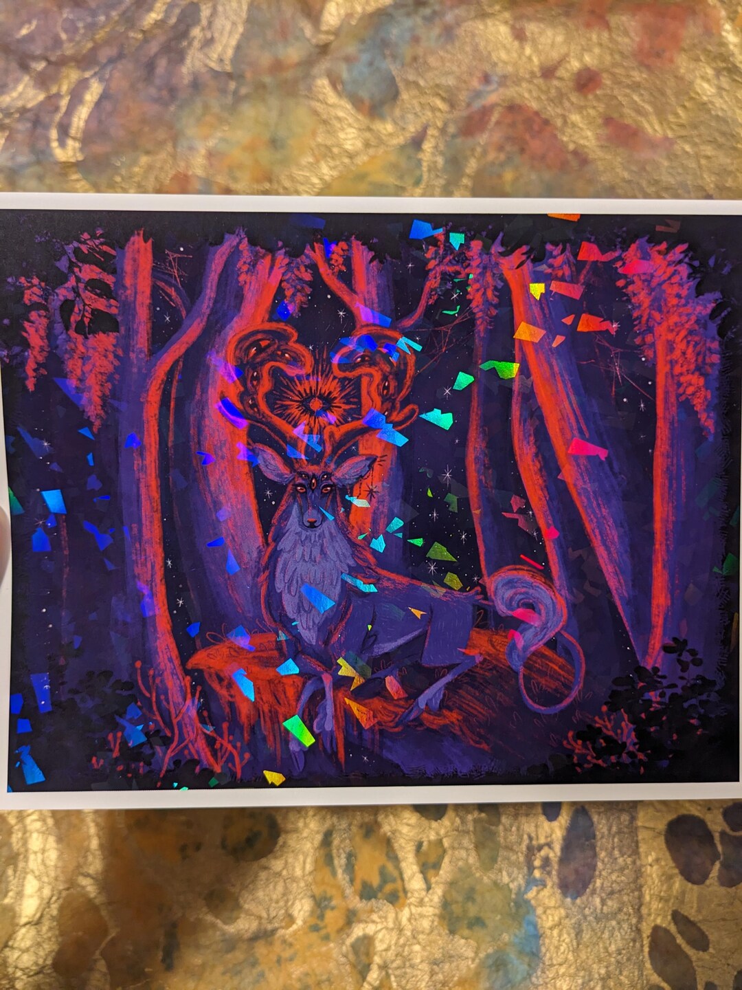 The Star Seer Holographic Small Fine Art Print - Etsy