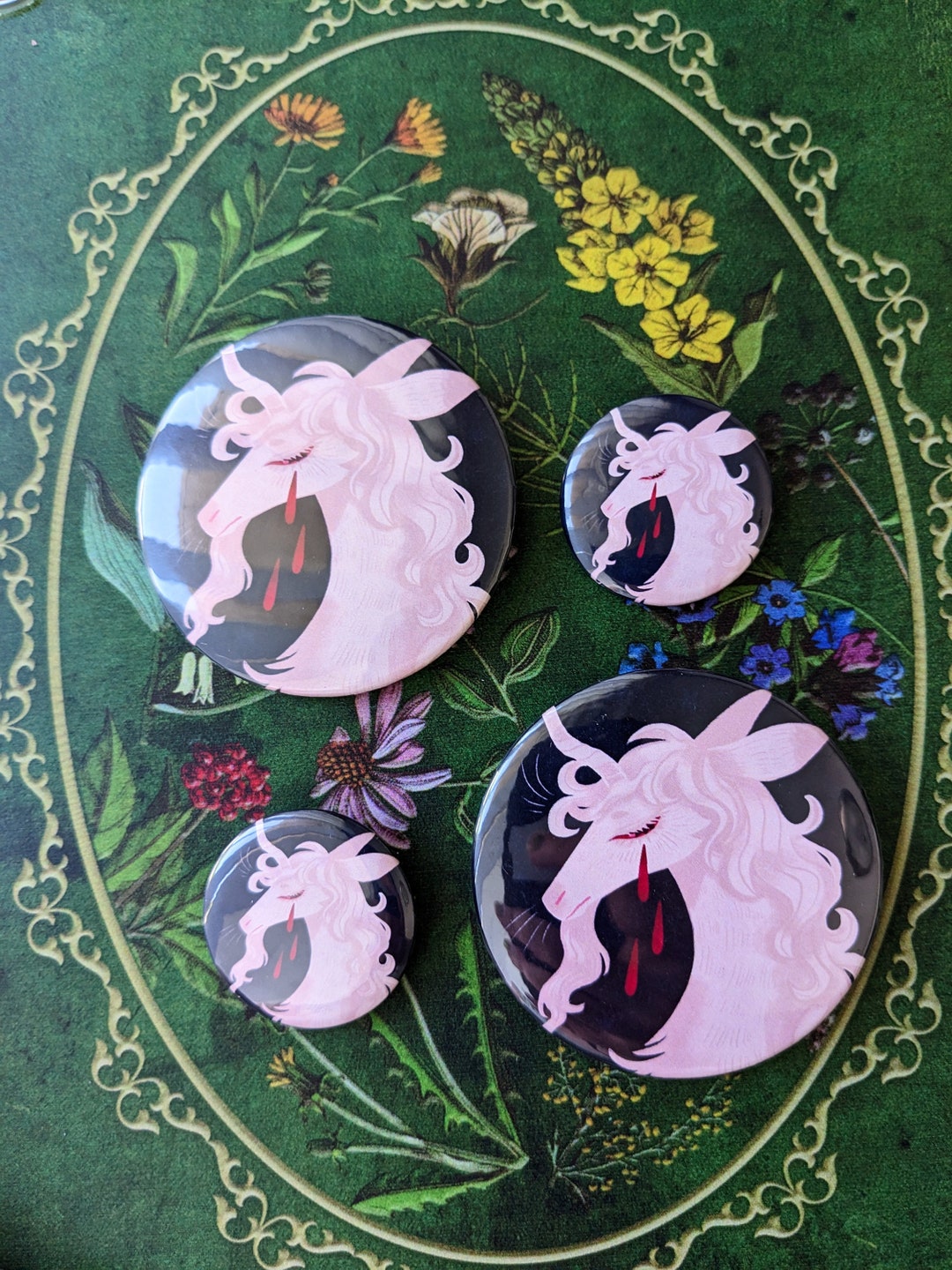 PREORDER Sad Unicorn Club Pins (small and Large) READ DESCRIPTION - Etsy