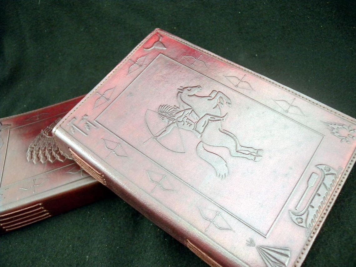 Native American Indian Theme Handmade A5 Leather Journal | Etsy