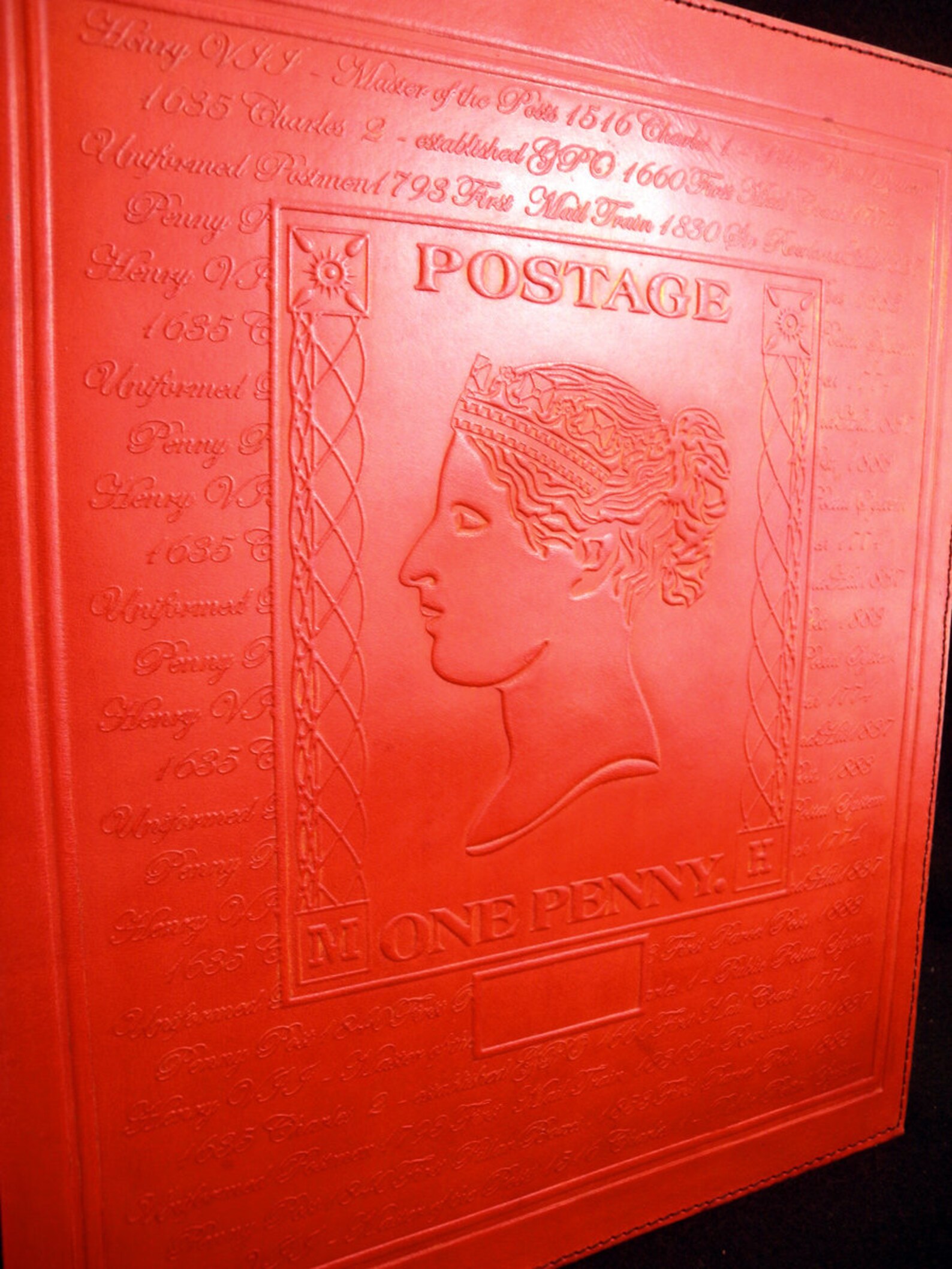 A4 / US Letter Size Ring Binder Stamp Album Hand-tooled - Etsy