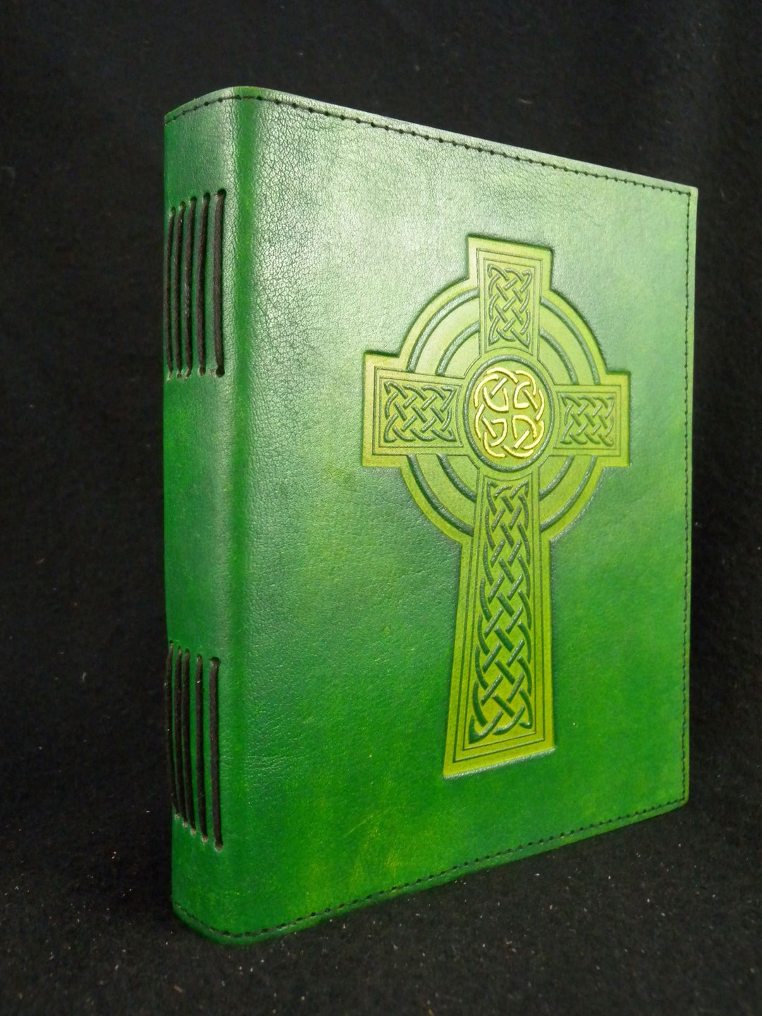 A5 Celtic CROSS Handmade Leather Journal Diary Notebook - Pages of ...