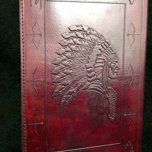 Native American Indian Theme Handmade A5 Leather Journal Diary - Etsy