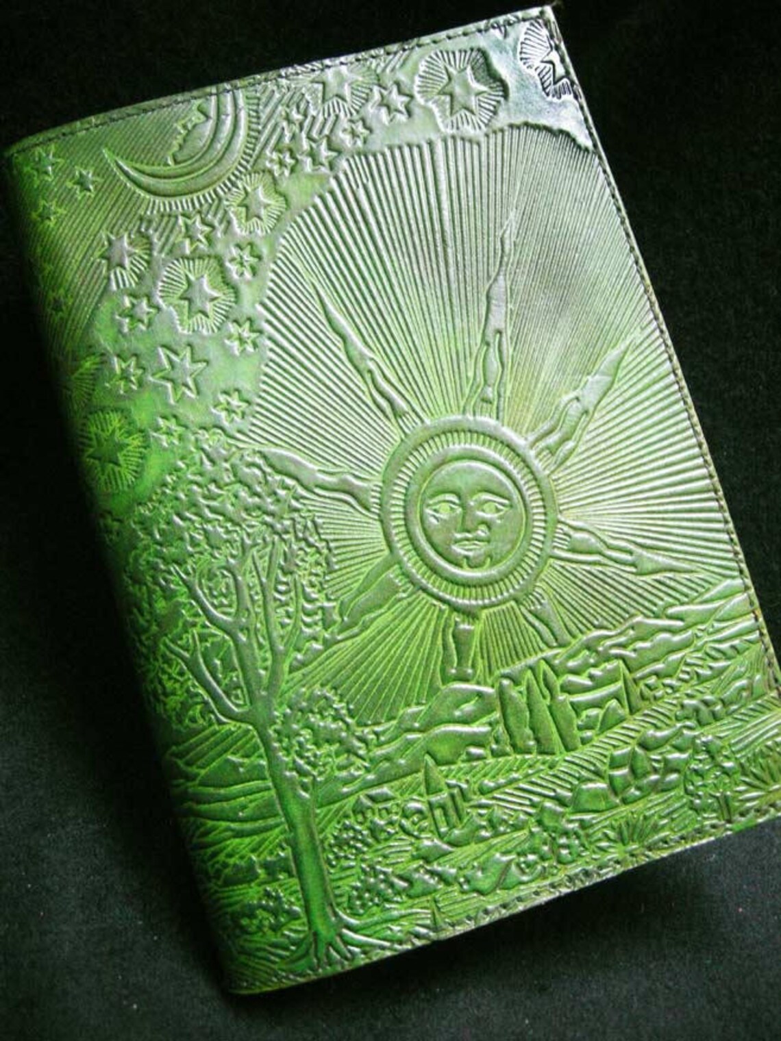 A5 Handmade Refillable Leather Journal - Star Pilgrim = Pagan Wicca ...