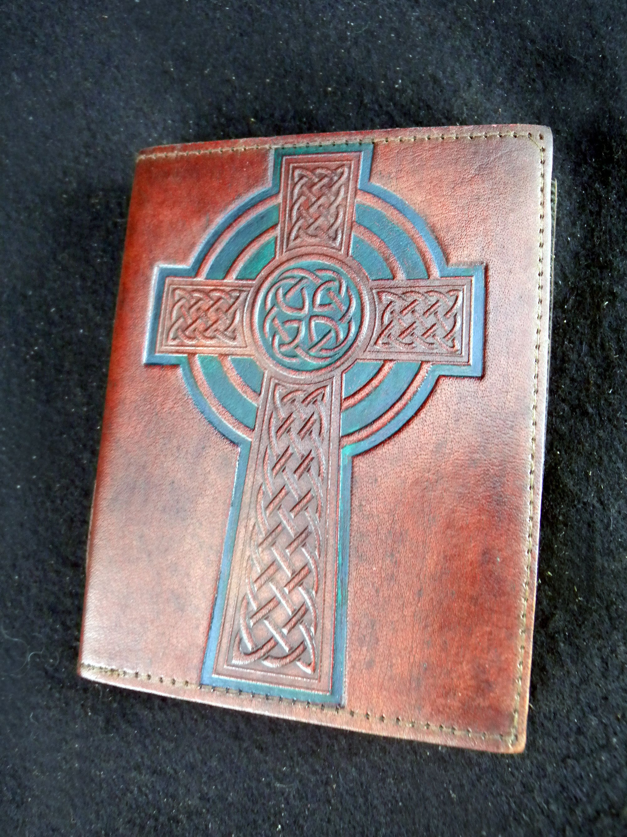 Small Celtic CROSS Handmade Leather Journal Diary Pages of | Etsy