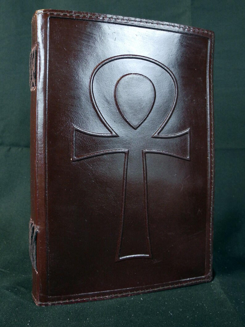 Egyptian ANKH Handmade A5 Leather Journal Diary Pagan Wicca - Etsy