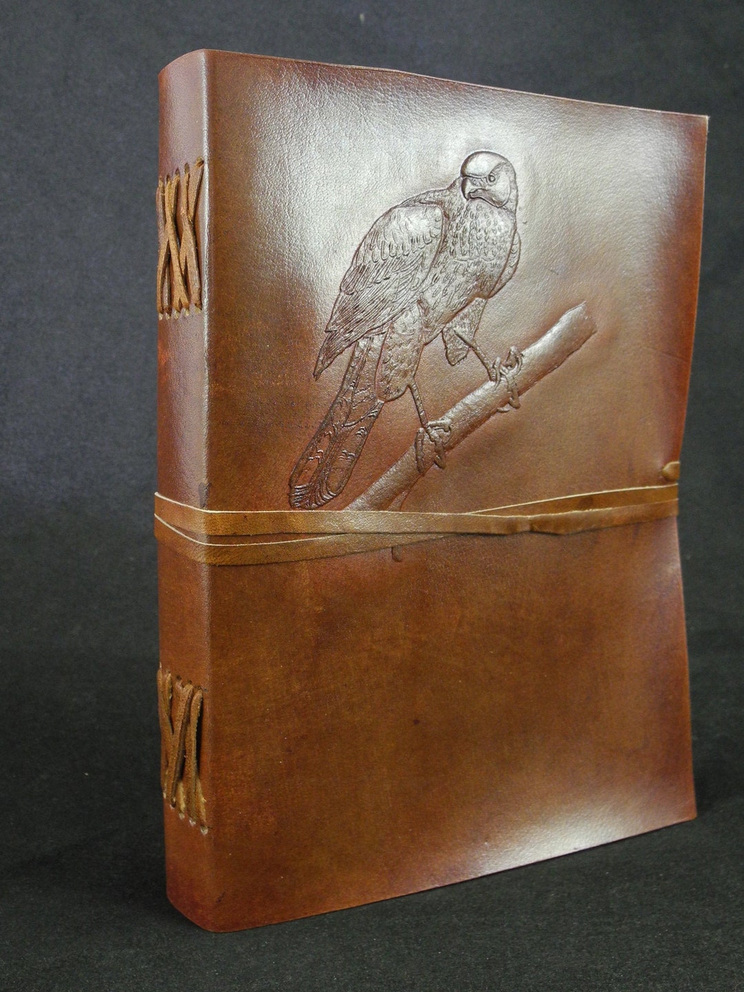 Cooper's Hawk A5 Handmade Leather Journal Diary Birdwatcher's Journal ...
