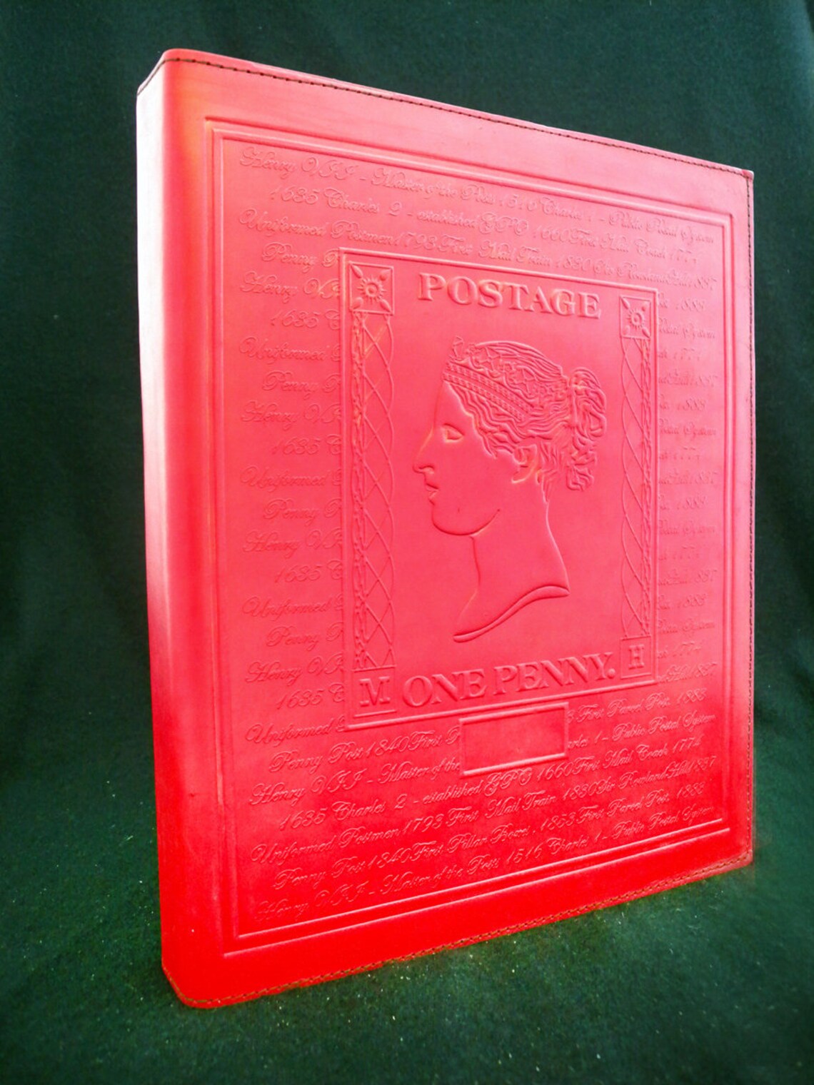 A4 / US Letter Size Ring Binder Stamp Album Hand-tooled - Etsy