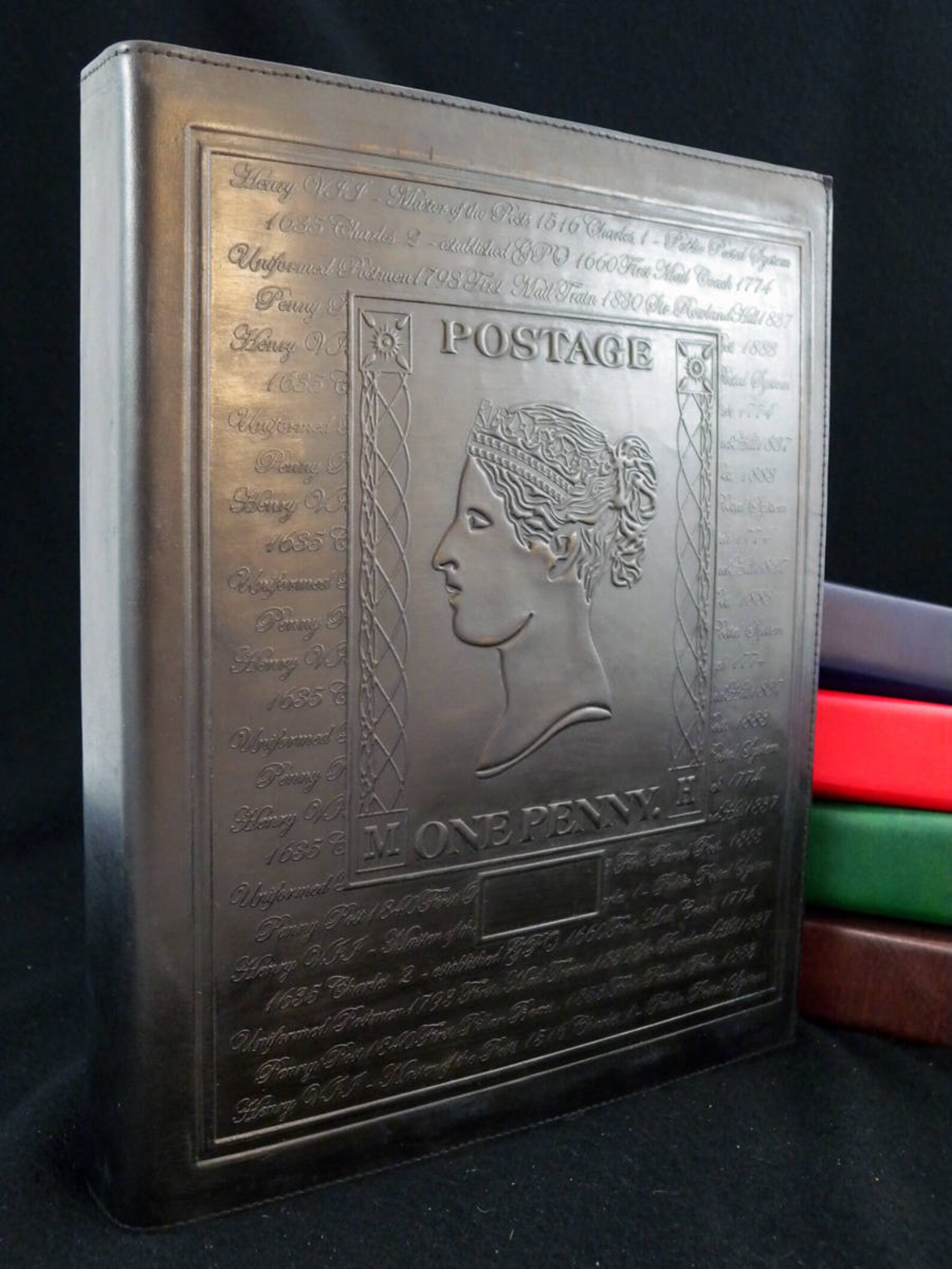 A4 / US Letter Size Ring Binder Stamp Album Hand-tooled - Etsy