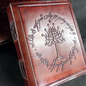 Tree of Gondor by J R Tolkien Handmade Leather Journal Book of Shadows - Etsy