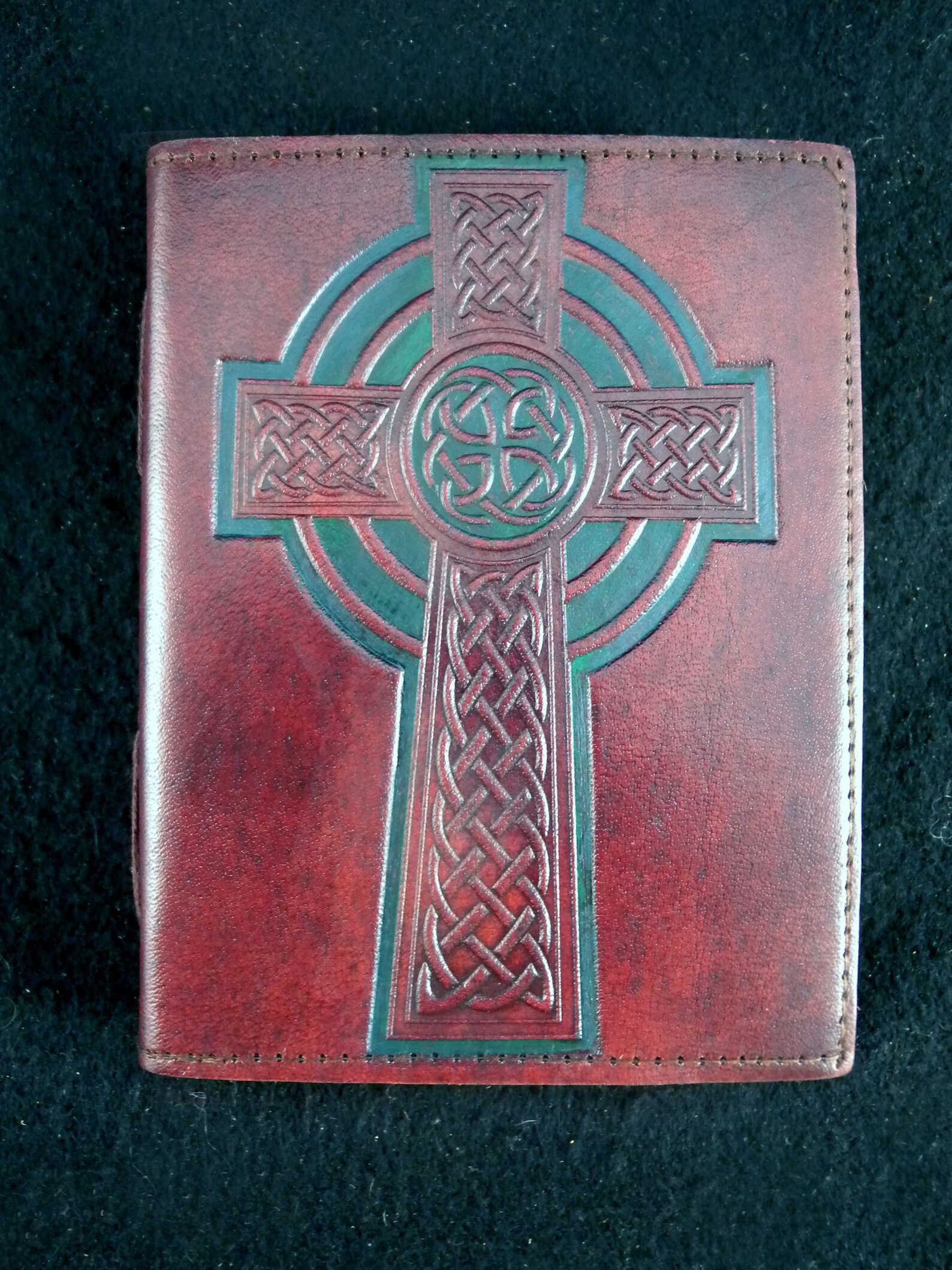 Small Celtic CROSS Handmade Leather Journal Diary Pages of | Etsy
