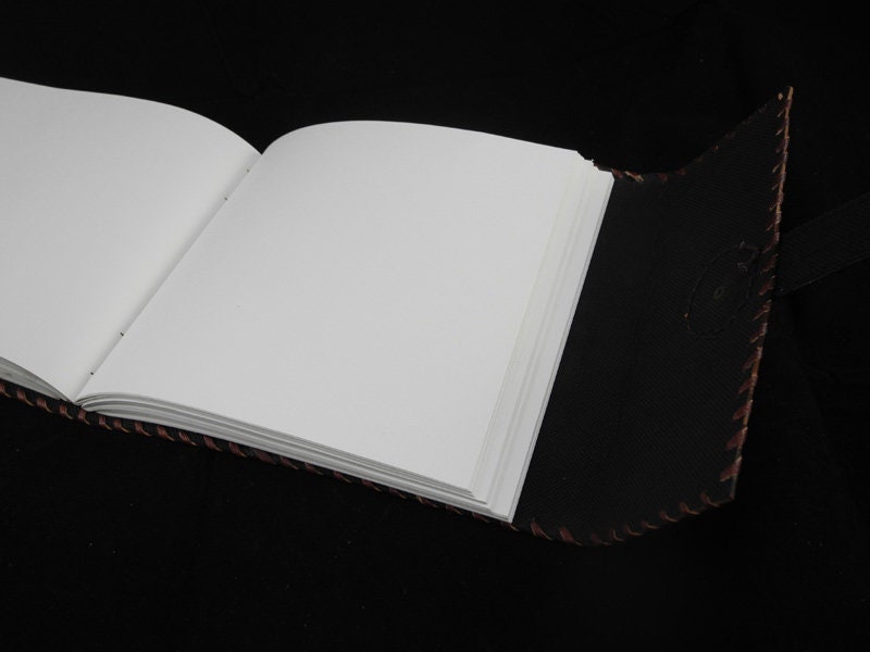 GOTHIC Handmade Leather Sketchbook Journal Pagan Wicca Book | Etsy