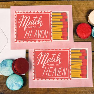 Printable Valentine's Day Card, Match Made in Heaven - Etsy