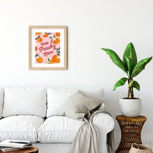 Keep It Peachy Keen Vintage-style Poster - Glossy Finish - Etsy