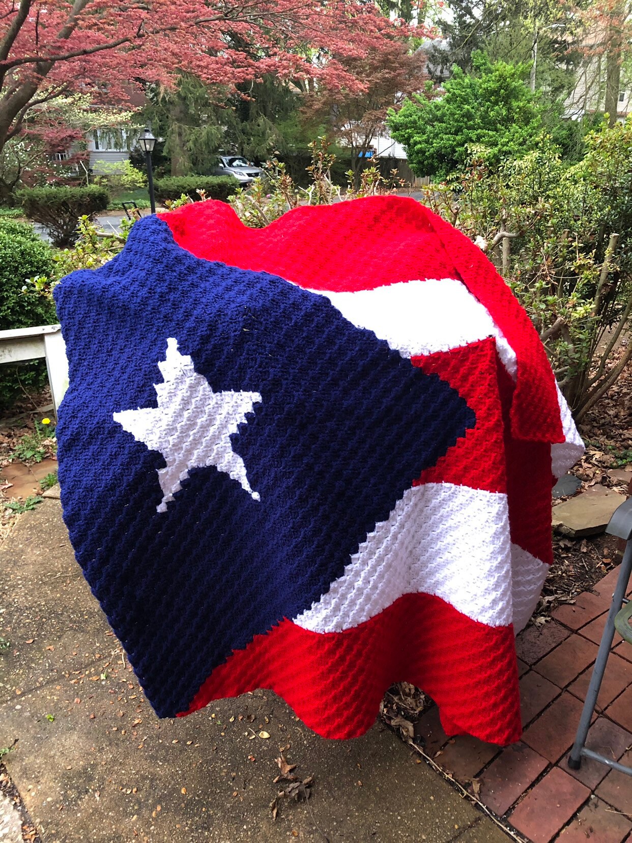 Puerto Rico Flag, Crochet Afghan, Blanket, Throw - Etsy