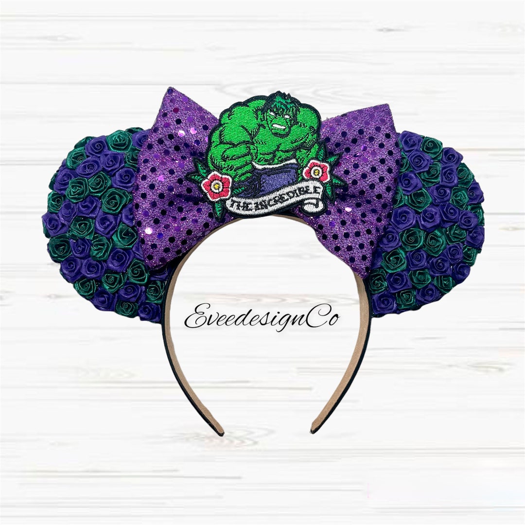 The Incredible Hulk Minnie Ear - Etsy