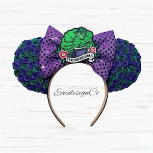 The Incredible Hulk Minnie Ear - Etsy