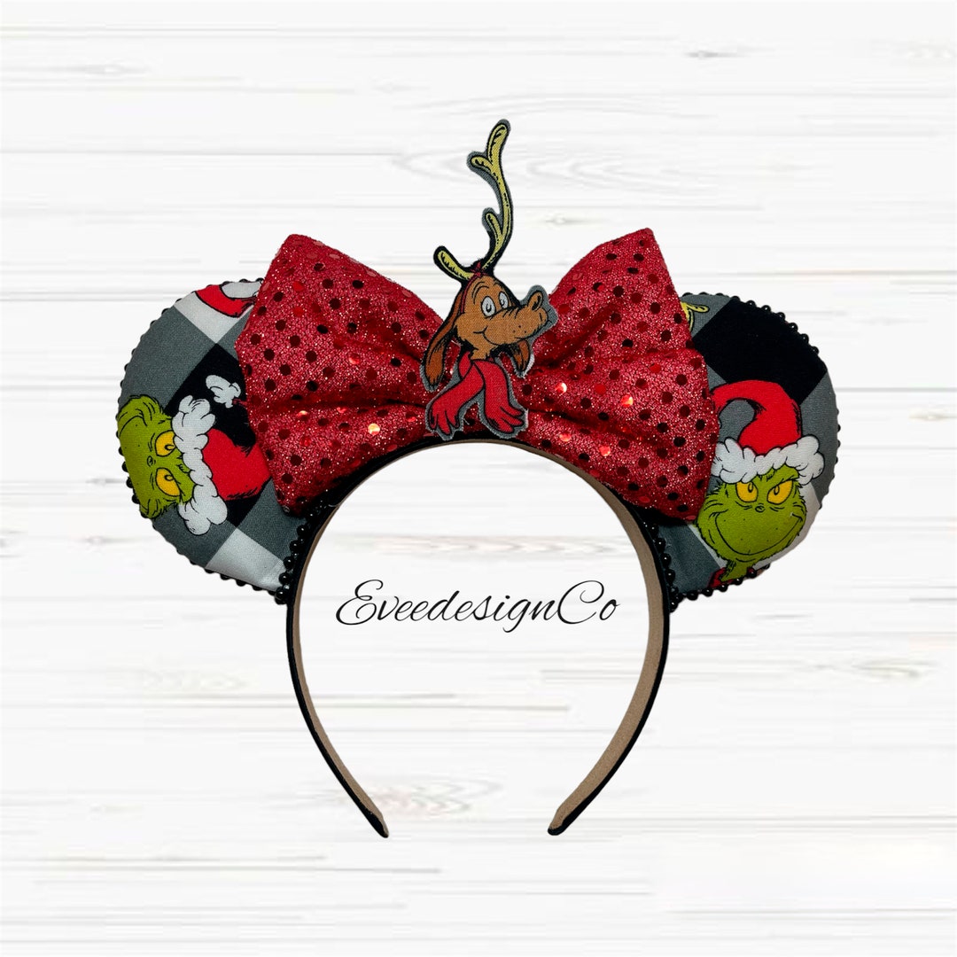 The Grinch Minnie Ear - Etsy