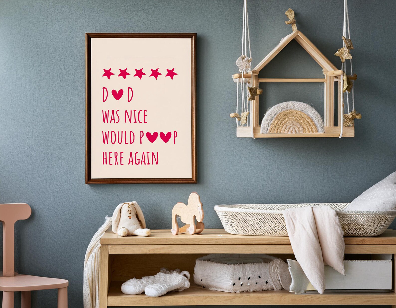 Poster, Typography, Minimalist Kids, Poop, Child Room, Dad Was Nice ...