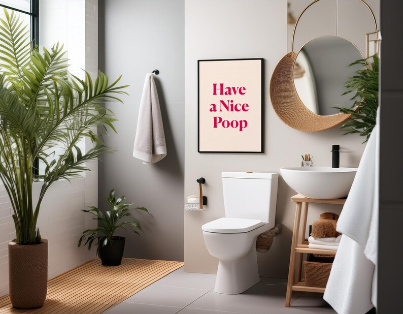 Poster, Typography, Minimalist Kids, Modern Art, Quote, Poop, Child ...