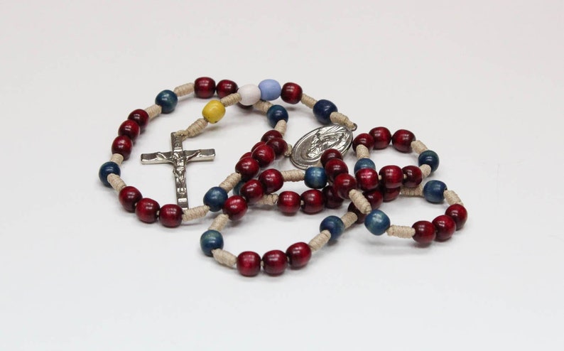 Chaplet the Holy Souls in Purgatory on Cord Rosary made of | Etsy