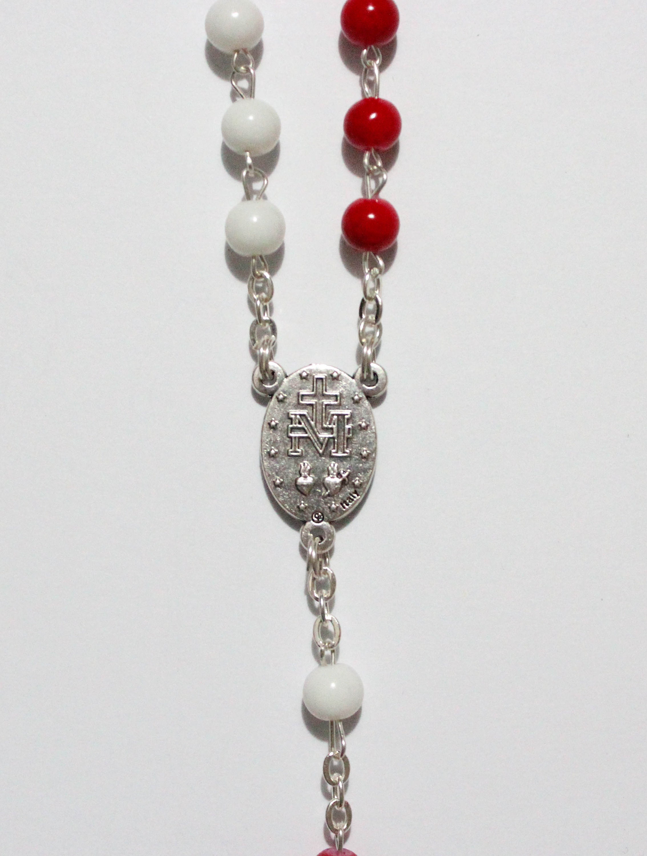 Chaplet of Jesus Divine Mercy Glass Beads on Chain Divine - Etsy Canada