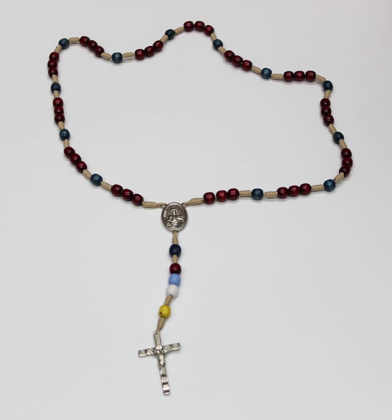 Chaplet the Holy Souls in Purgatory on Cord Rosary made of | Etsy